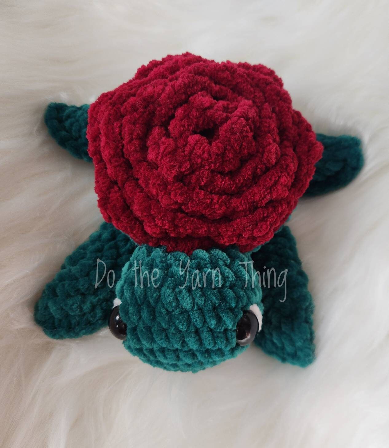 Crochet Rose Turtle, Flower Sea Turtle, Floral Crochet, Valentine's Day ...