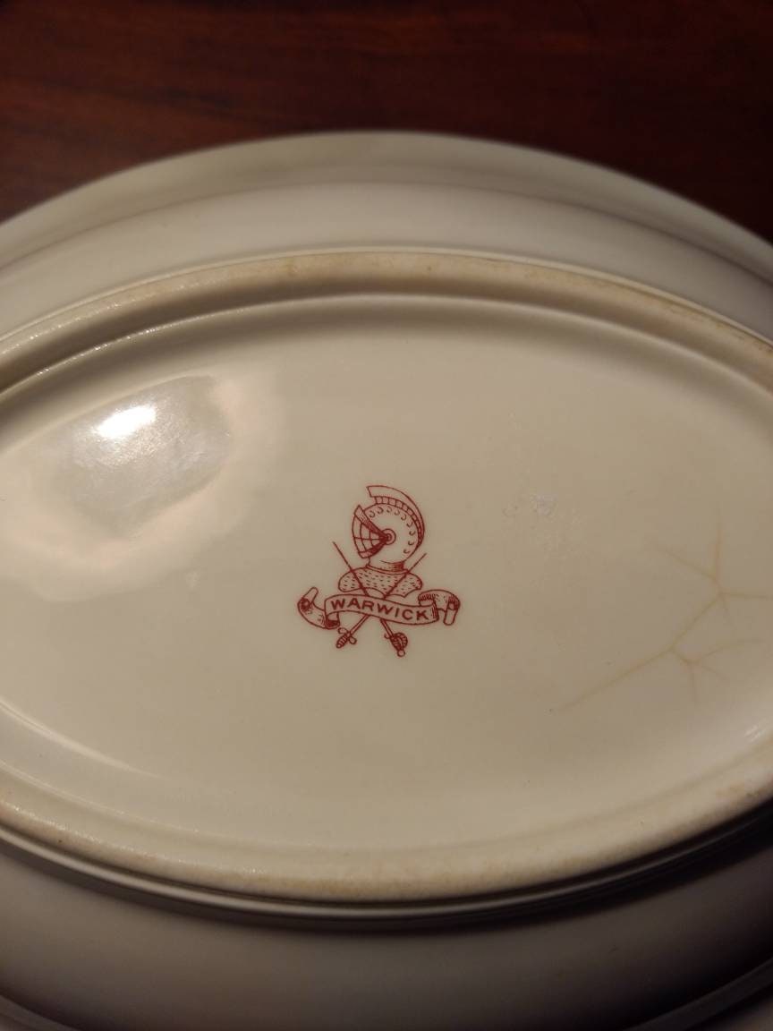 Vintage Warwick China Serving Bowl. Minton Rose Pattern Great Condition ...