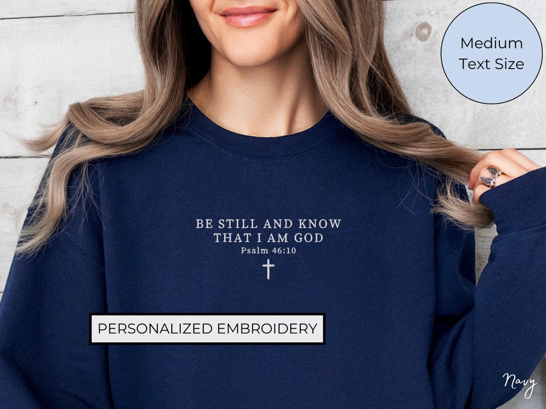 Embroidered Christian Sweatshirt Custom Gift Christian Personal Bible ...