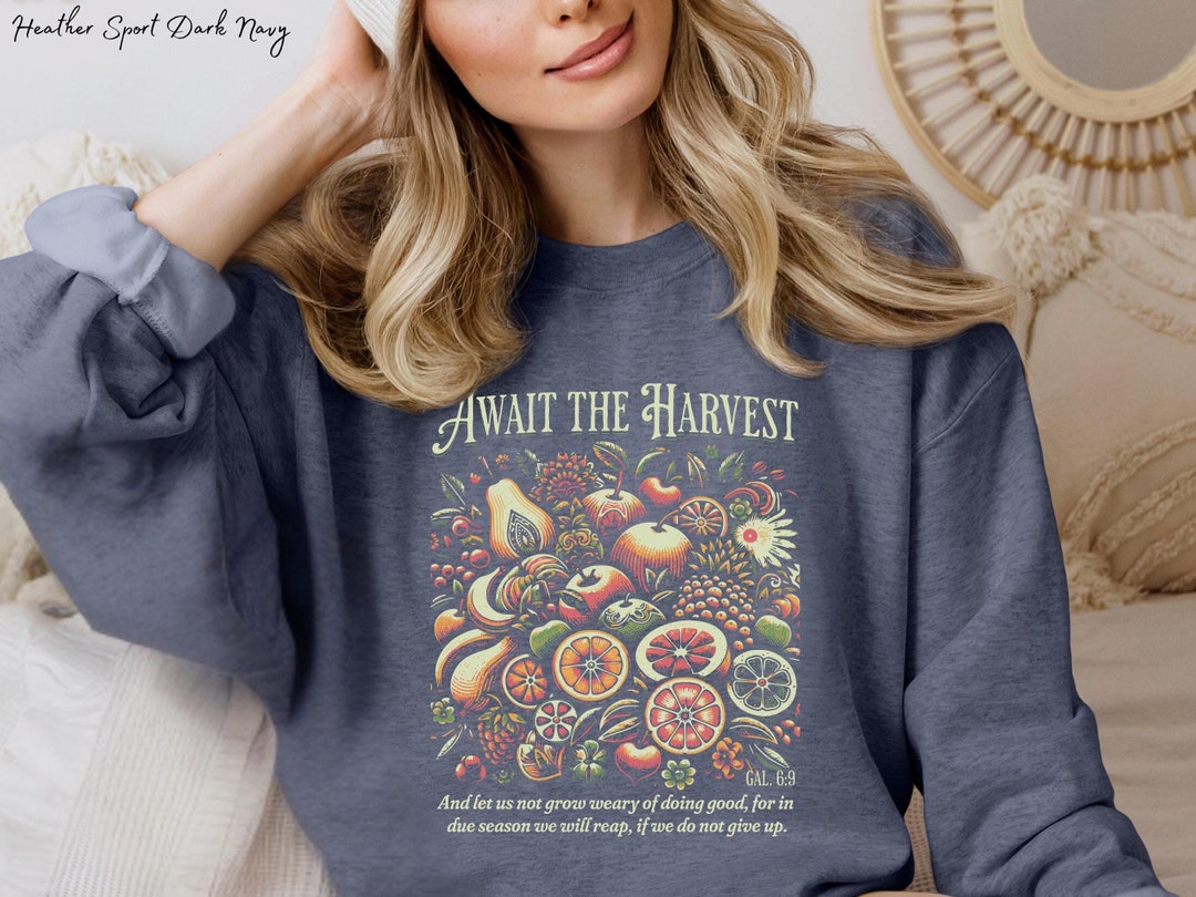 Christian Sweaters Fall Harvest Fruit Sweater Homesteading Sweatshirts ...