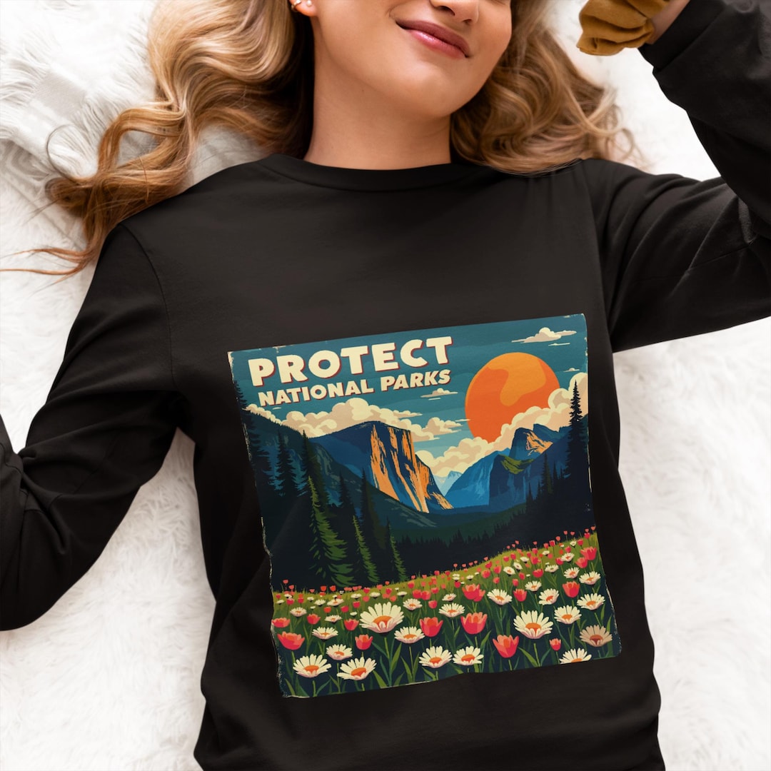 Protect National Parks Poster: Retro Environmental Art (digital ...