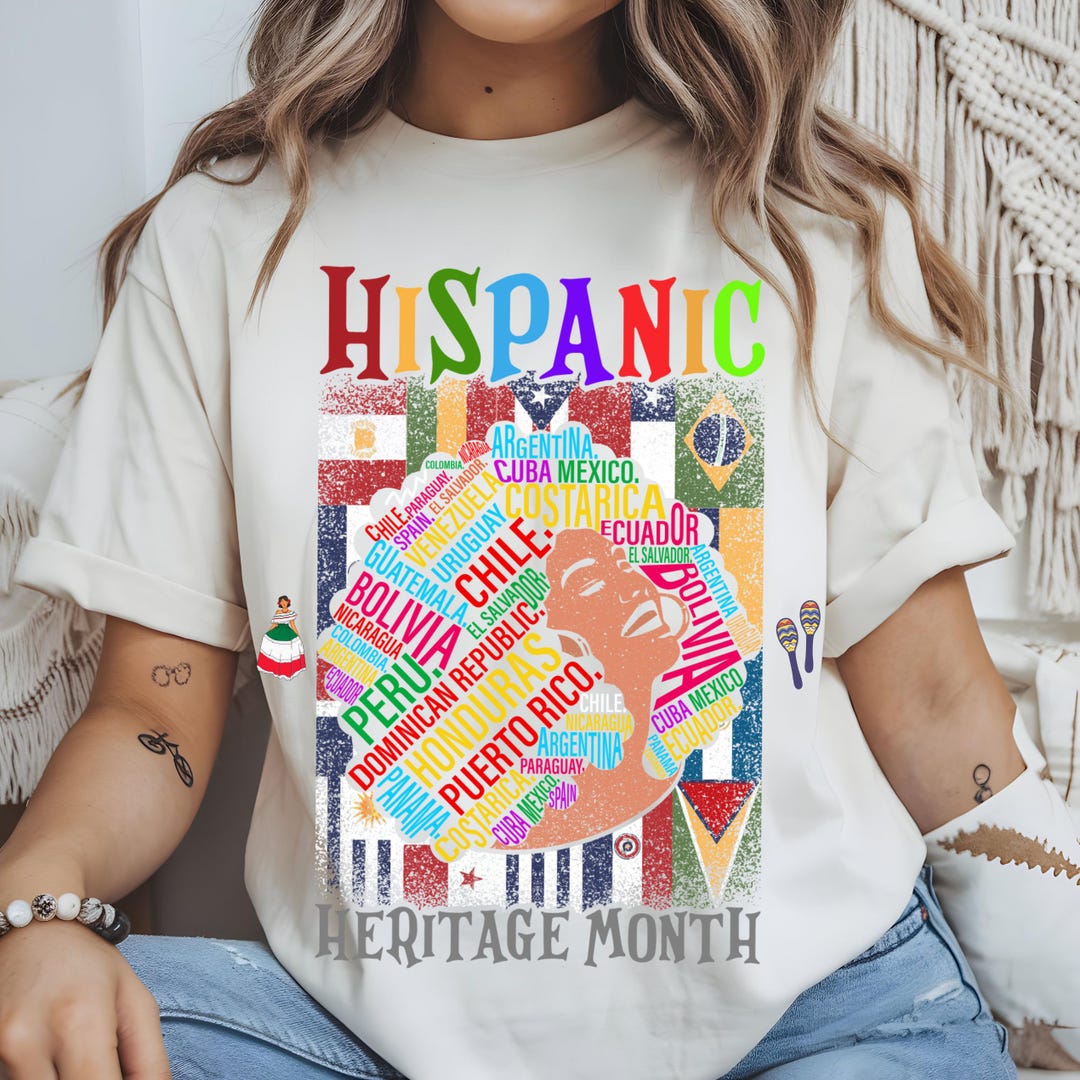 Hispanic Heritage Month PNG: Sublimation Design, Cricut & Silhouette - Etsy