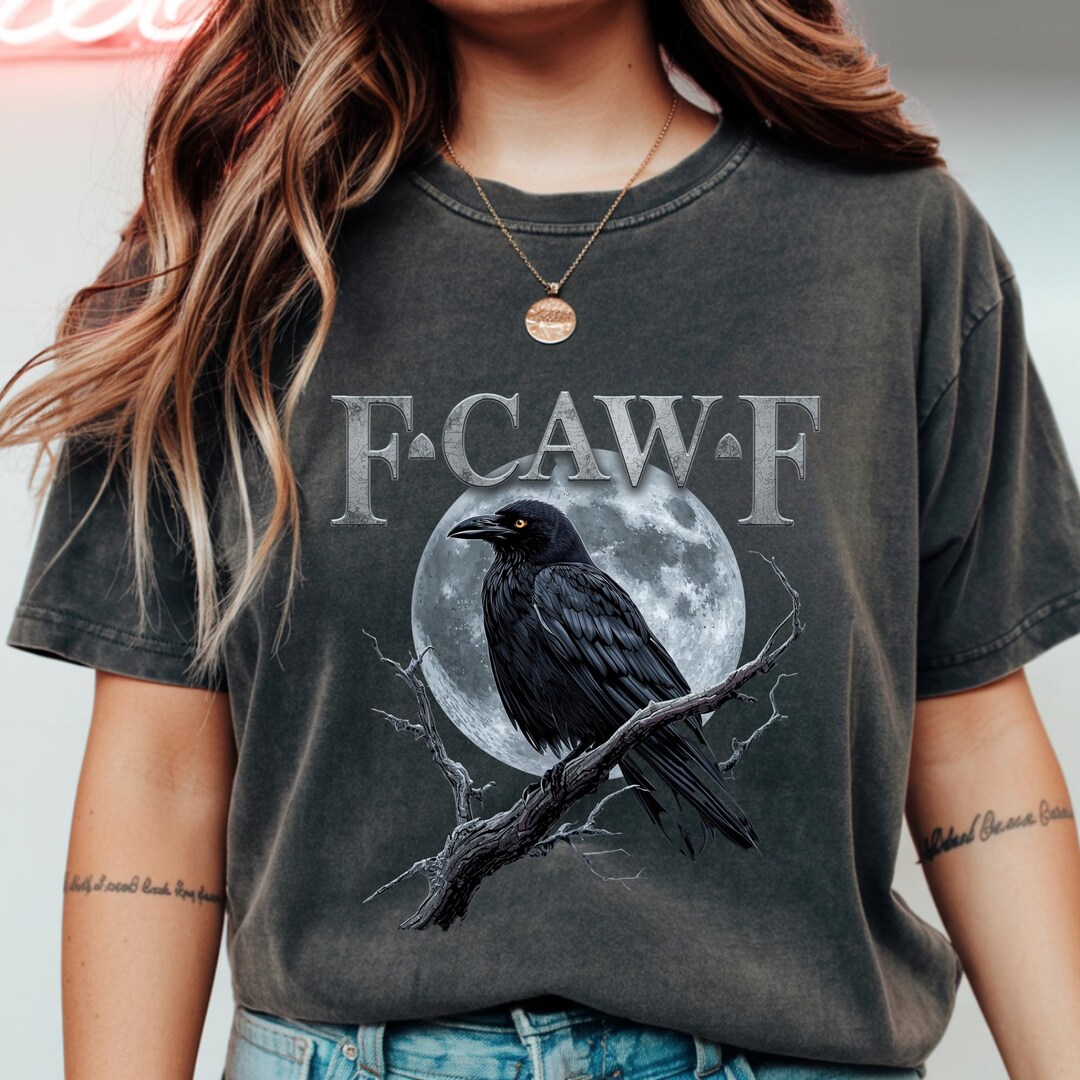Funny Raven F-caw-f PNG: Gothic Crow Sarcastic Design (digital Download ...