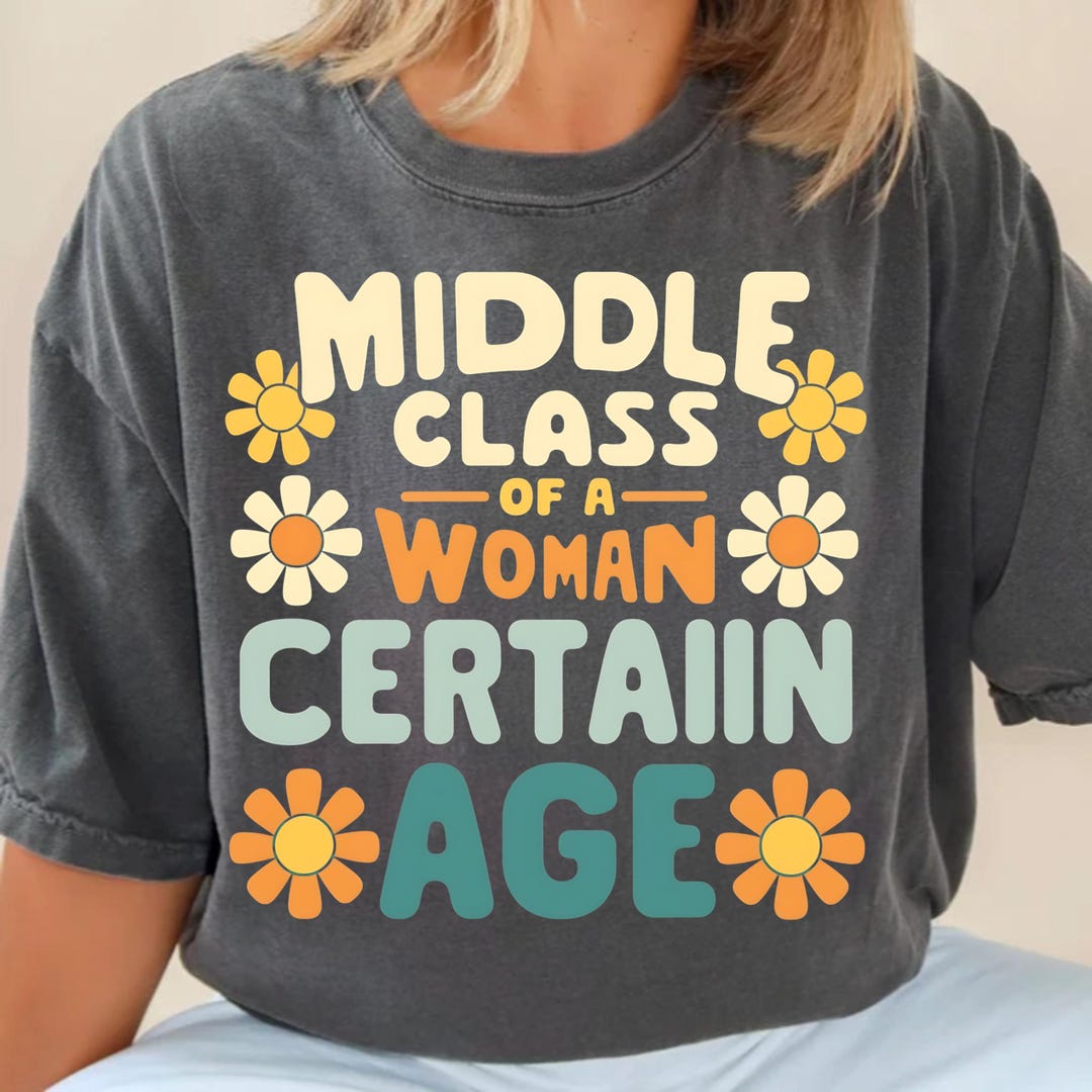 Funny Retro Middle Class Woman PNG: Midlife Humor (digital Download) - Etsy