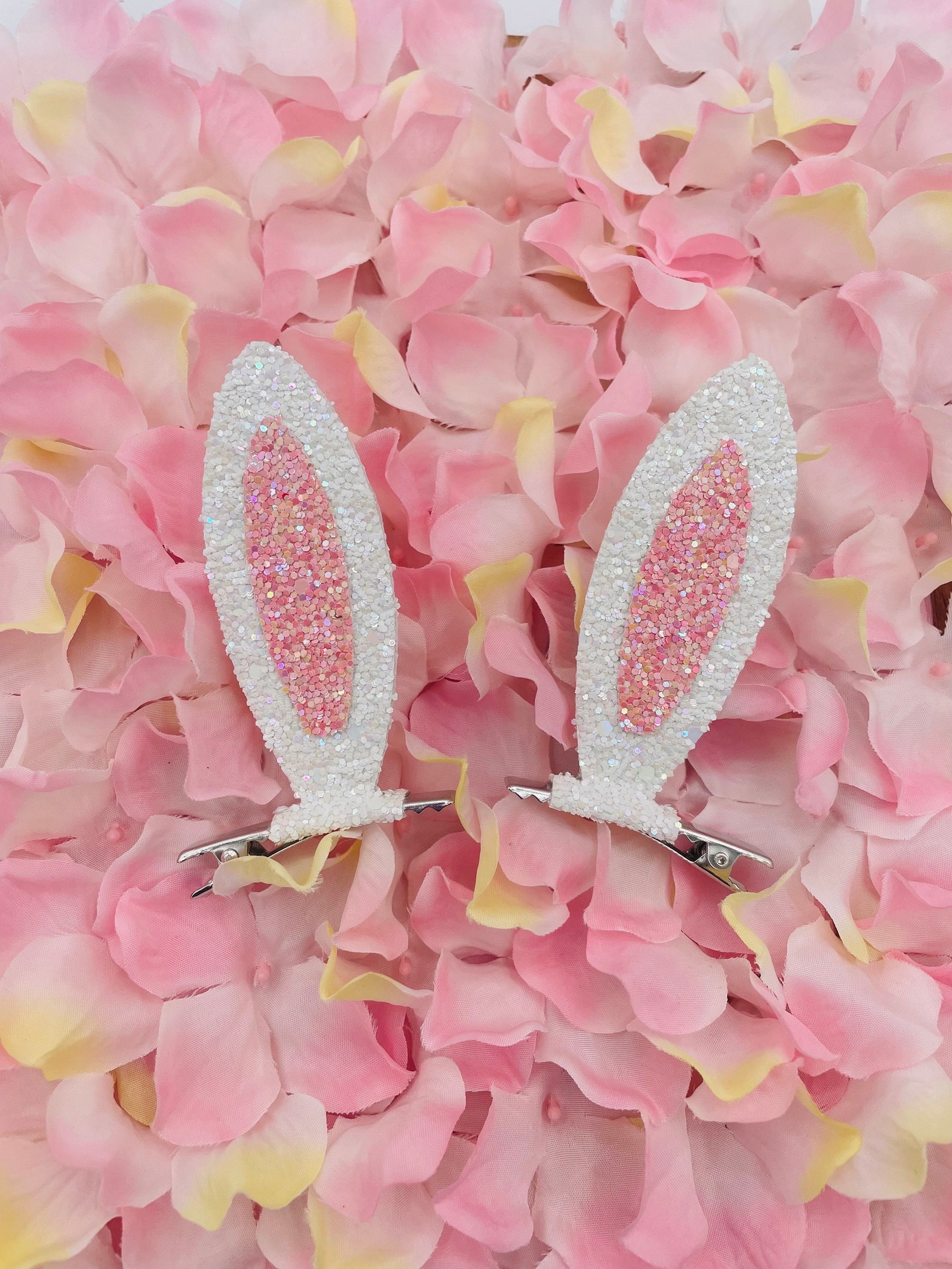 Easter Bunny Ears Hair Clips - Clip on Bunny Ears - Etsy