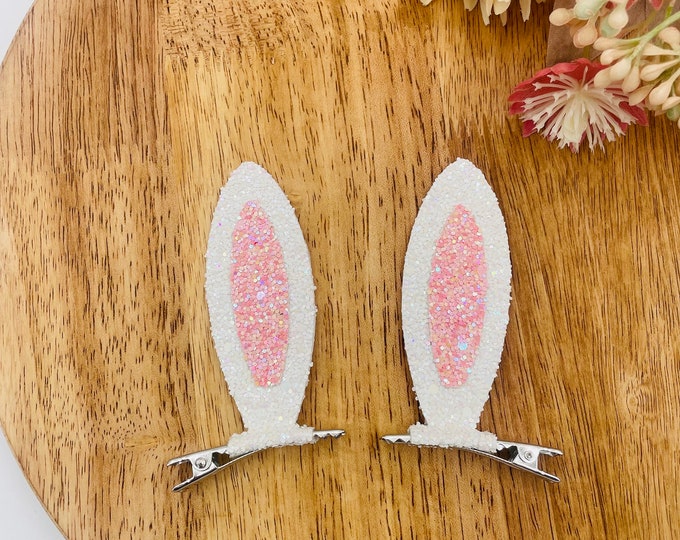 Easter Bunny Ears Hair Clips Clip on Bunny Ears - Etsy