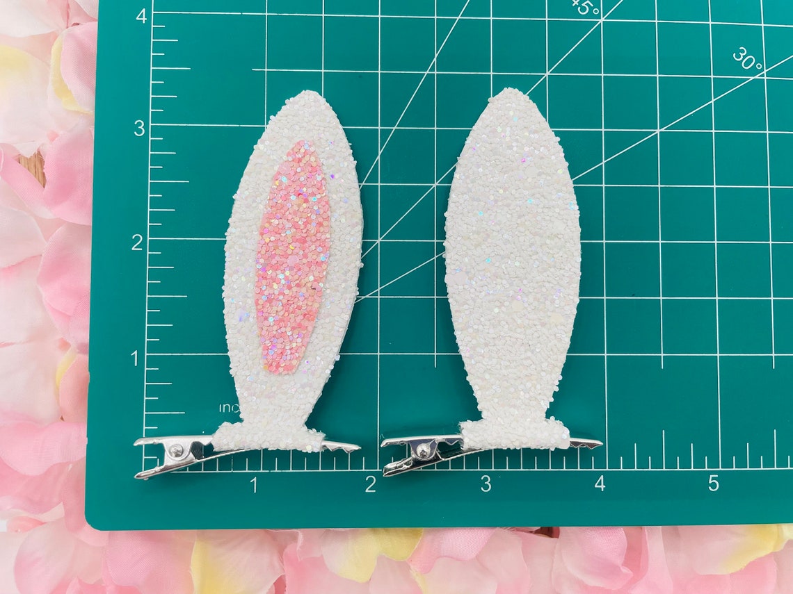 Easter Bunny Ears Hair Clips - Clip on Bunny Ears - Etsy