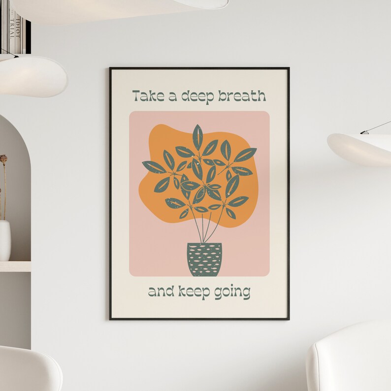 Positive Poster, Spiritual Wall Art, Daily Affirmation, Vintage Print ...