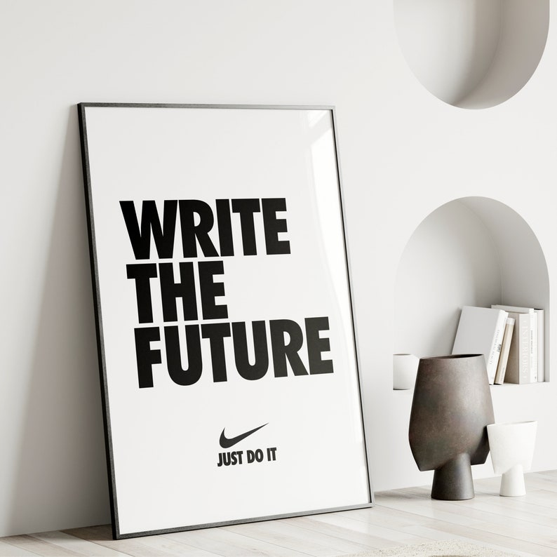 Motivational Nike Quote Poster, Just Do It Poster, Nike Decorations ...