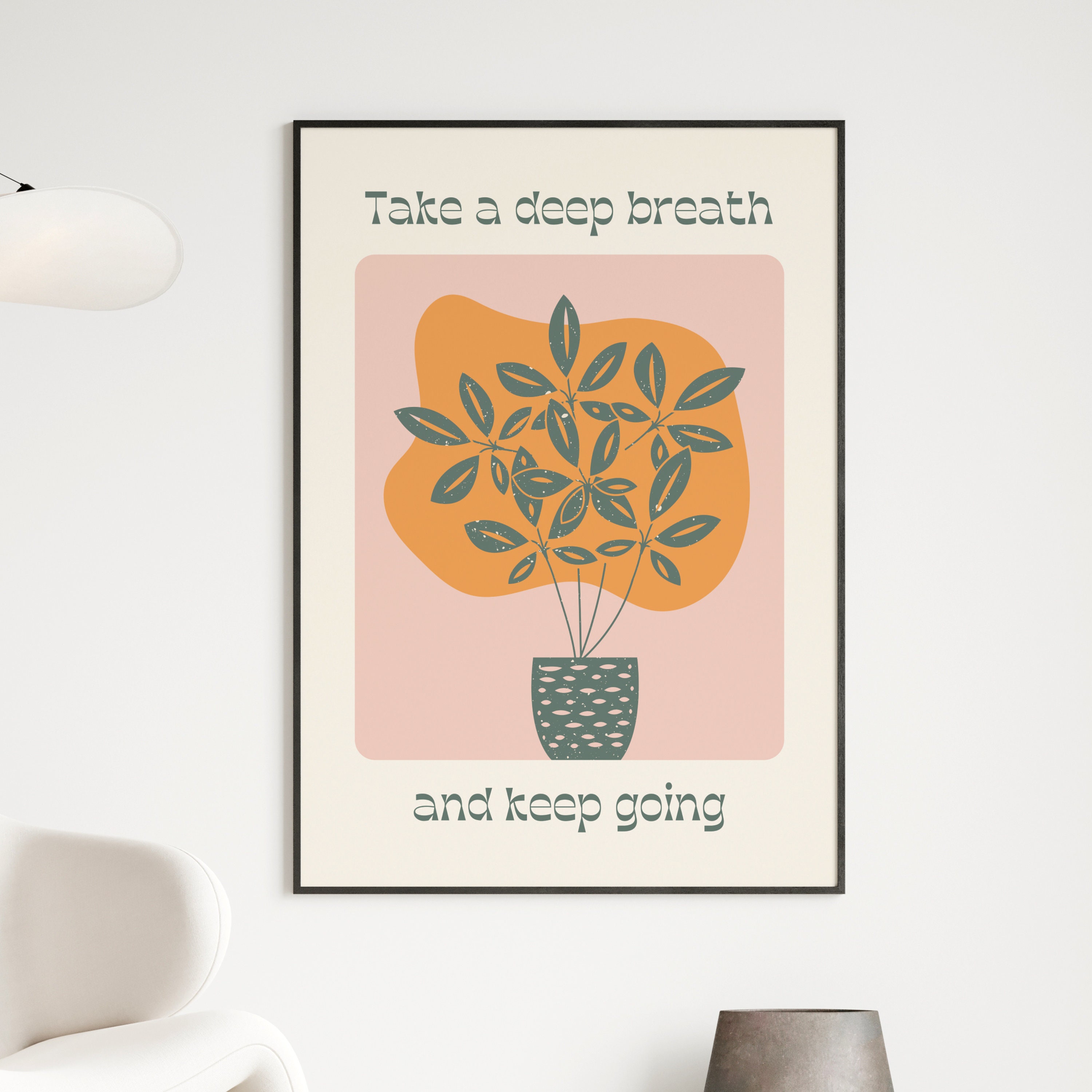 Positive Poster, Spiritual Wall Art, Daily Affirmation, Vintage Print ...