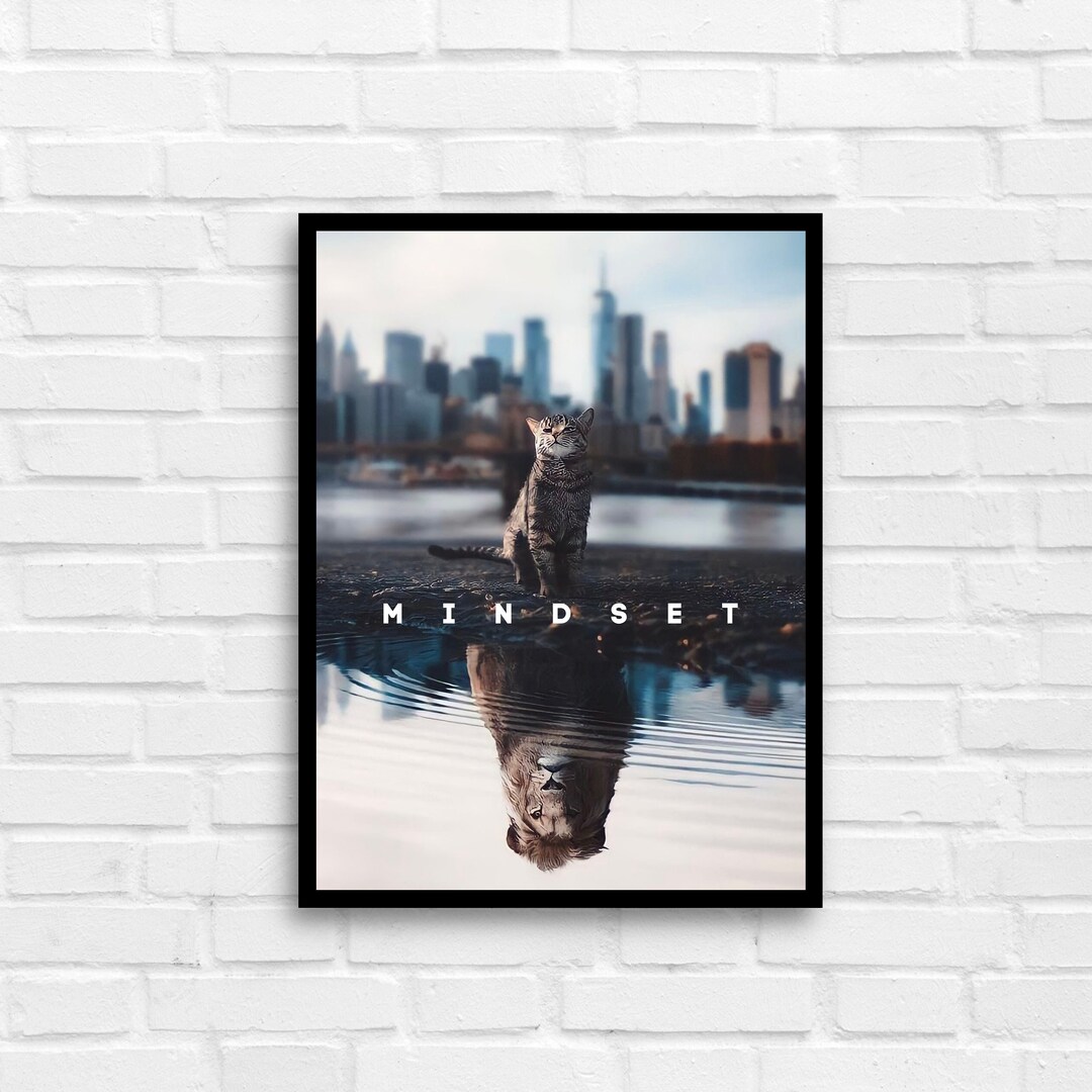 Mindset Posters Motivational Poster Wall Decor Wall Art - Etsy