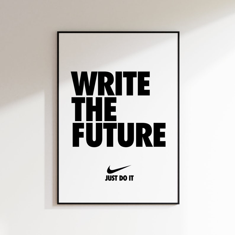 Motivational Nike Quote Poster, Just Do It Poster, Nike Decorations, Nike Poster, Nike Wall Art ...