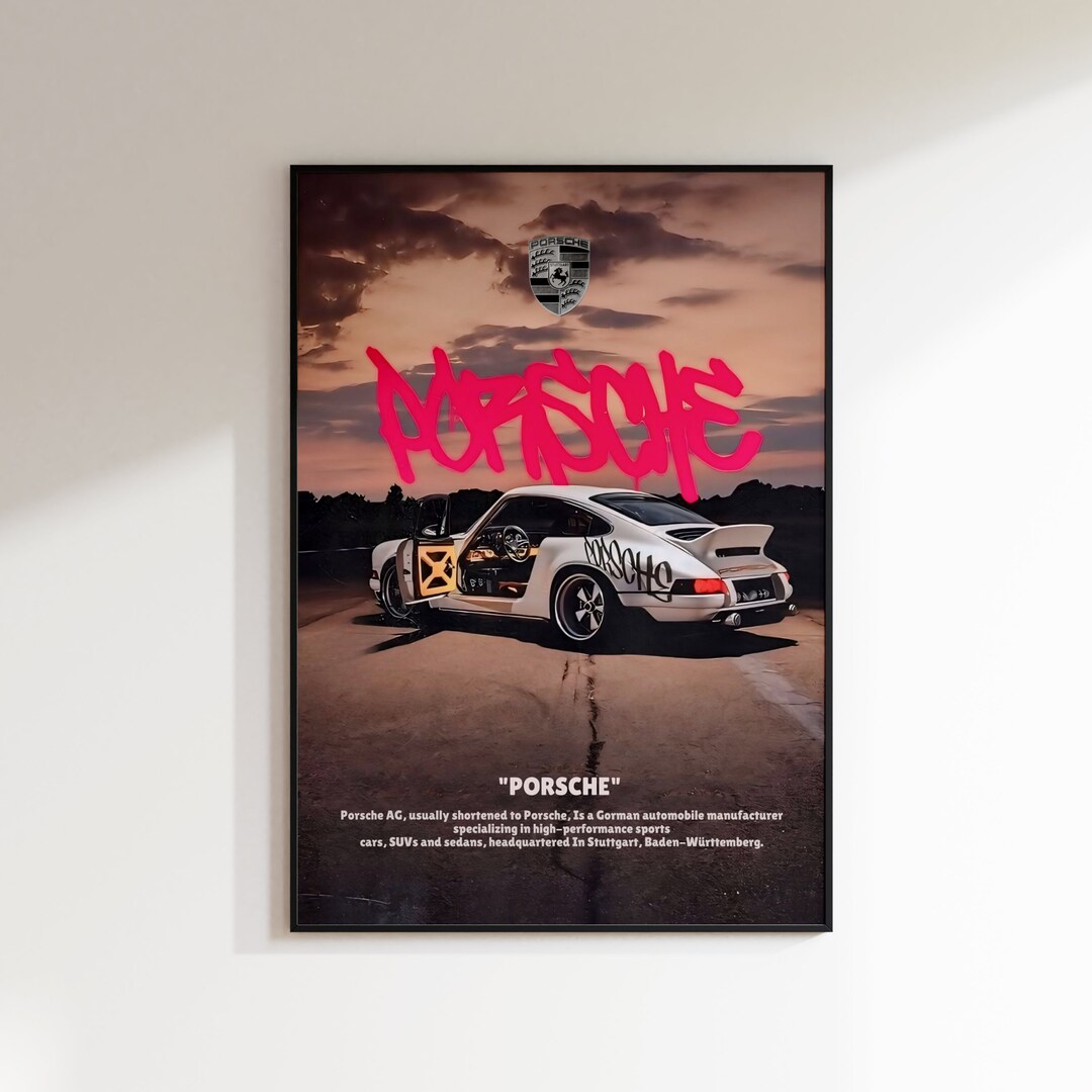 GT3 911 Porsche: Vintage Porsche Prints Classic & Retro Porsche Poster ...