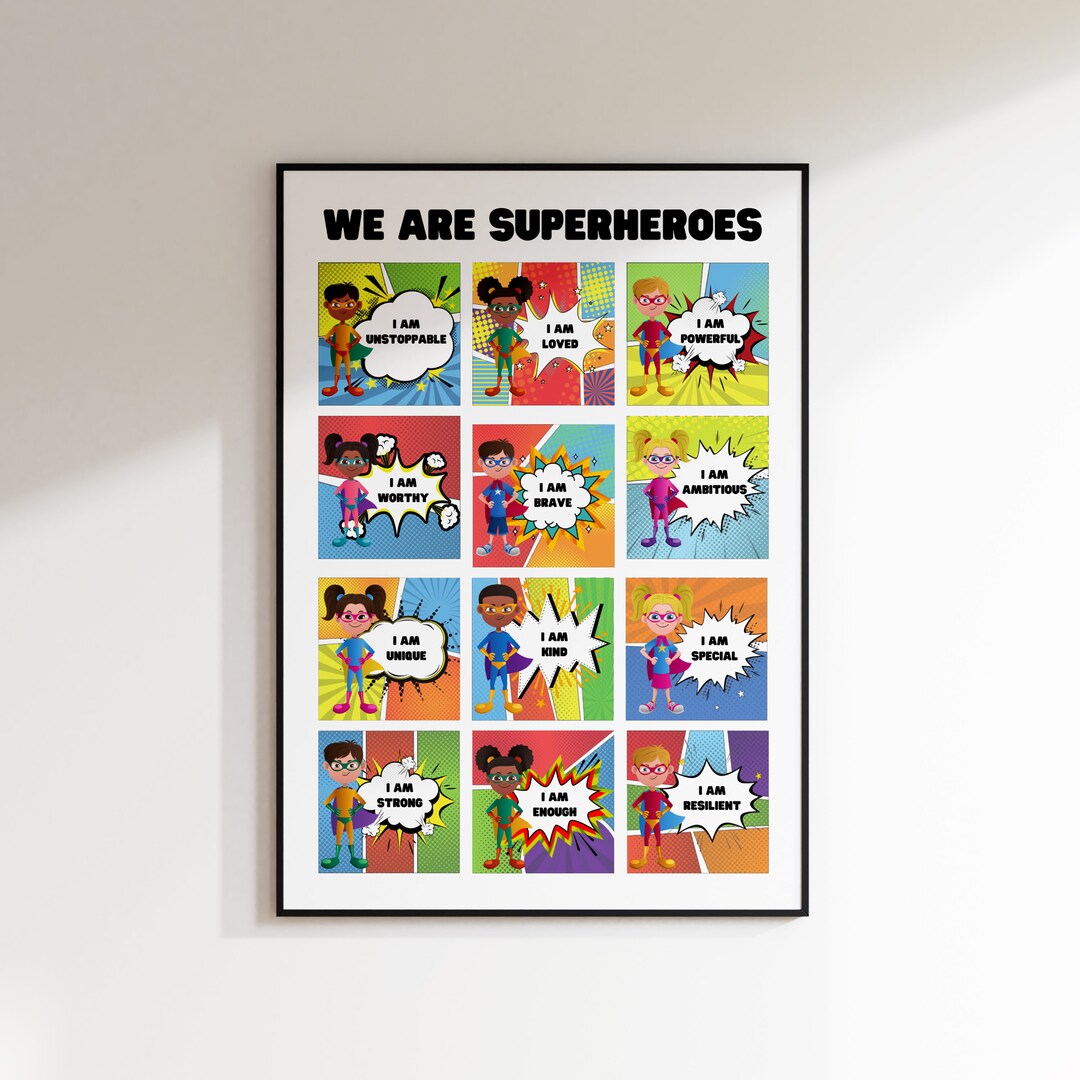 Positive Poster, Kids Room Wall Art, Kids Printable, Kids Poster ...