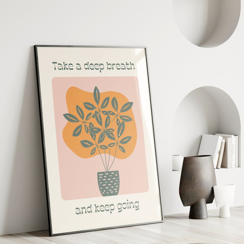 Positive Poster, Spiritual Wall Art, Daily Affirmation, Vintage Print ...