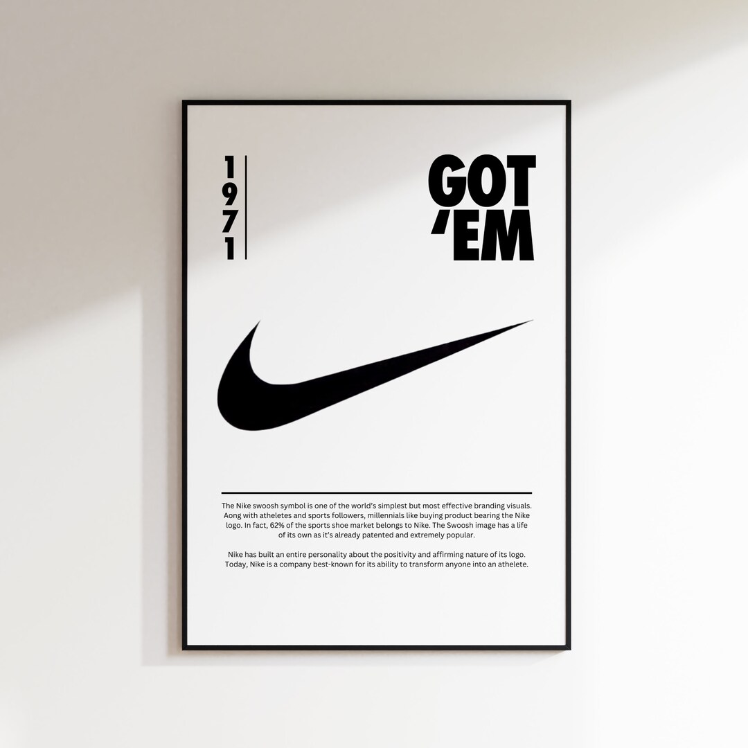 Nike Poster Nike Printable Wall Art for Bedroom Decor Nike Decoration ...