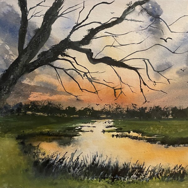 Watercolor Wall Mural - Etsy