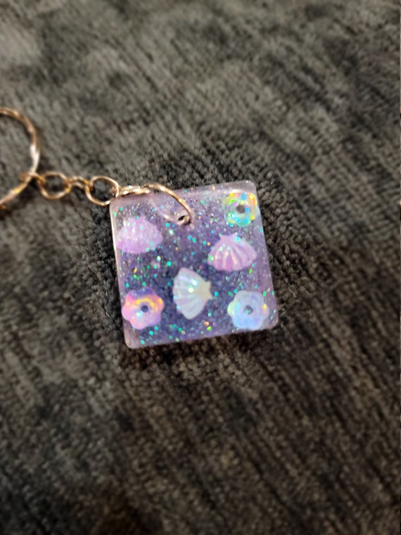 Seashell Keychain - Etsy