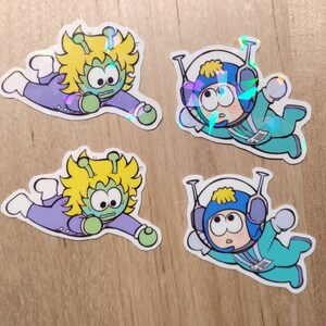 Astronaut/alien Craig and Tweek creek Stickers - Etsy