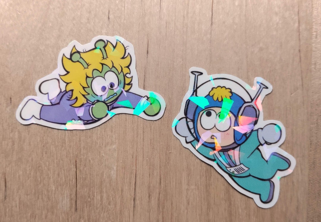 Astronaut/alien Craig and Tweek creek Stickers - Etsy