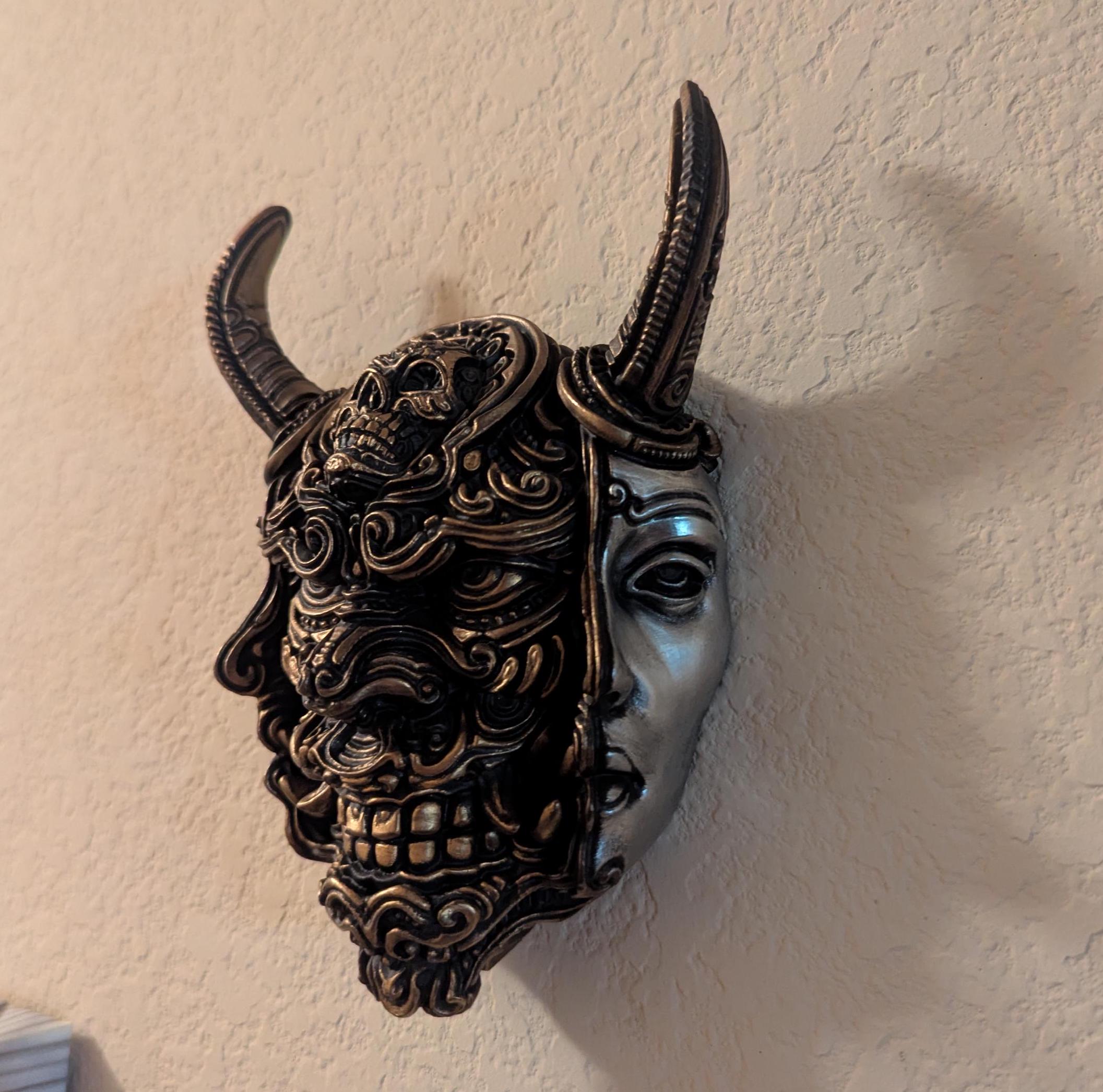 Exquisite Oni Mask Wall Decoration - Etsy