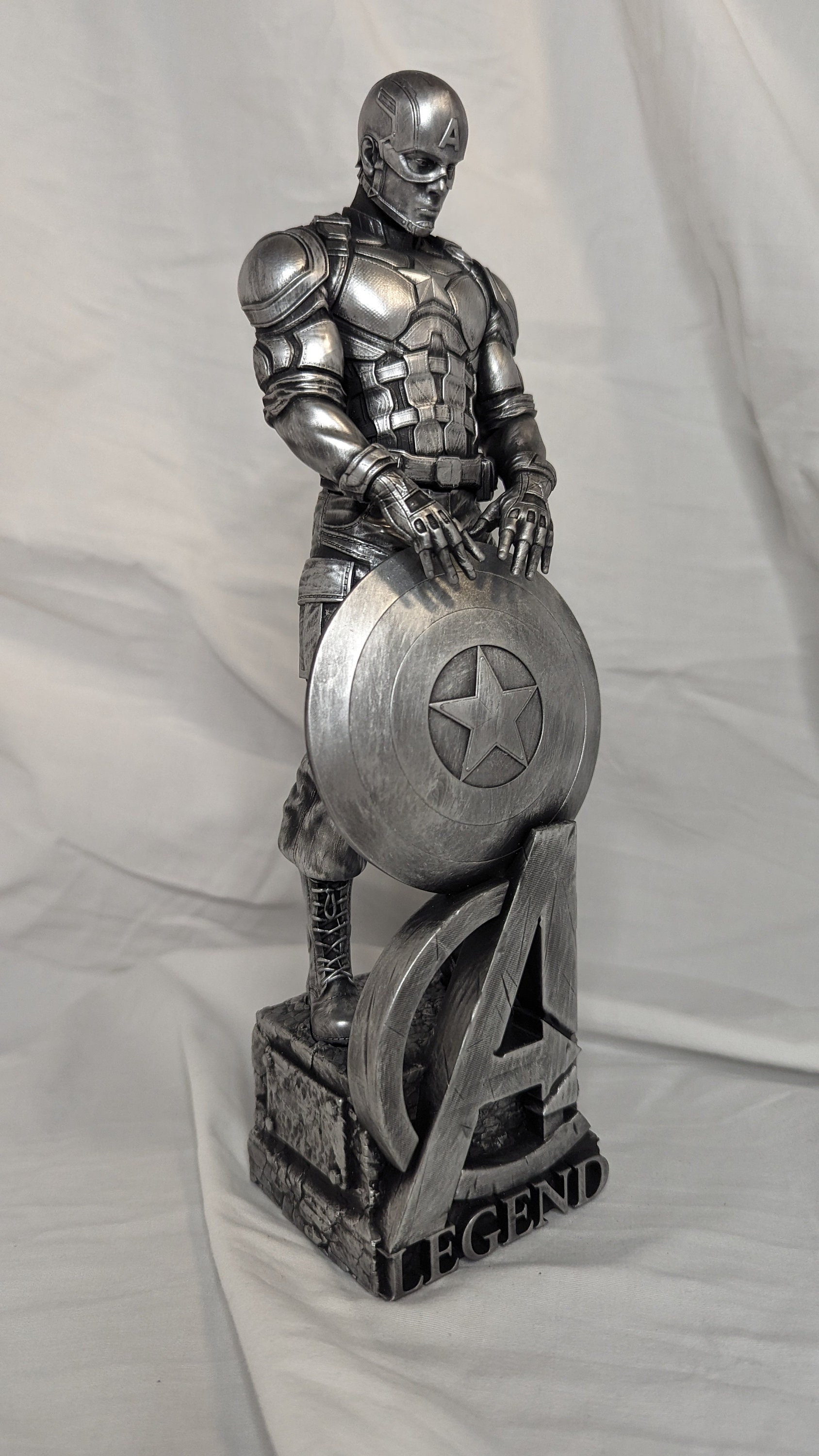 Captain America Statue Avengers Fan Art - Etsy