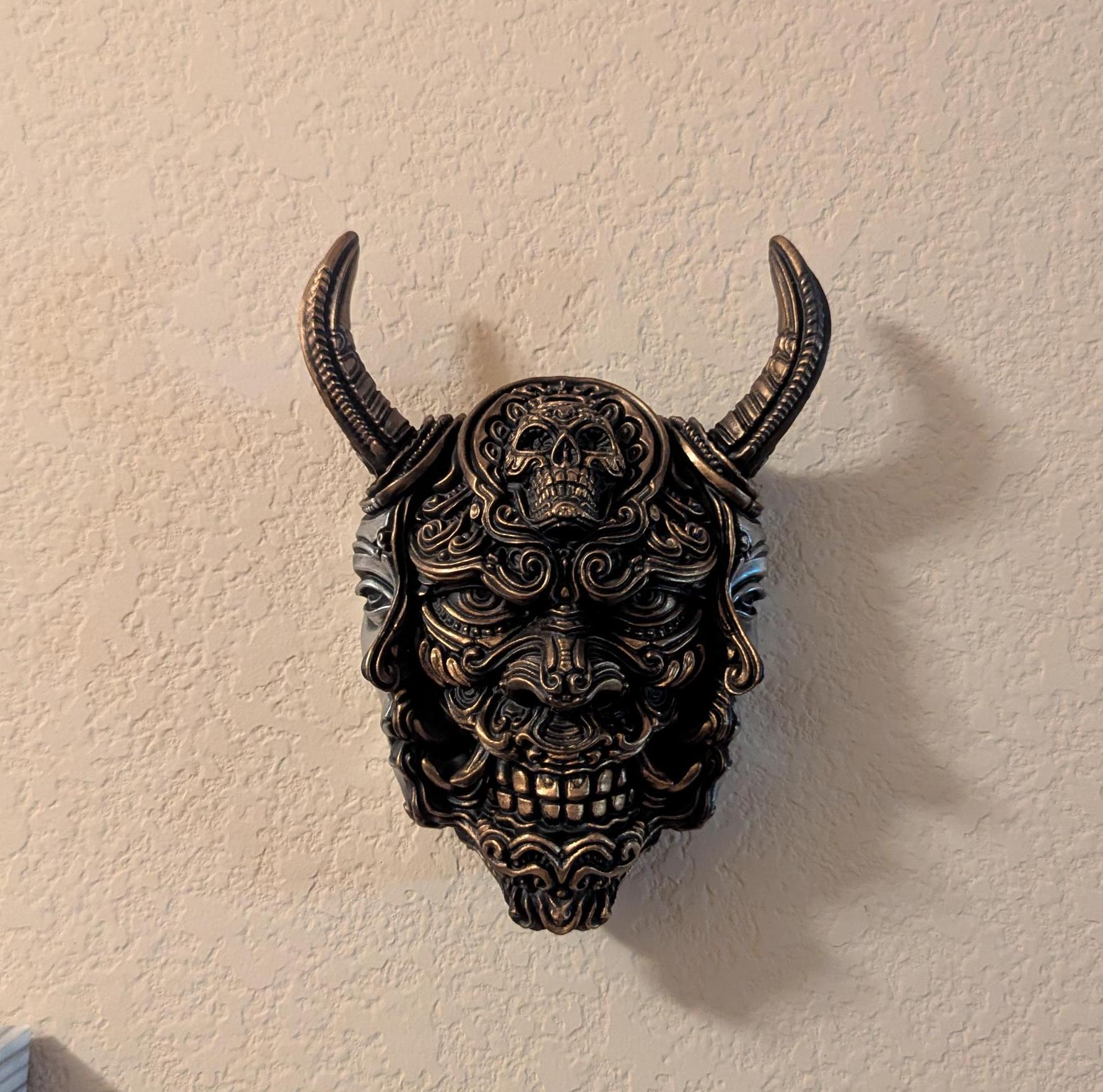 Exquisite Oni Mask Wall Decoration - Etsy