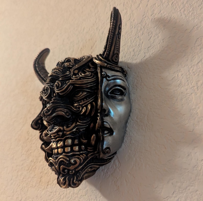 Exquisite Oni Mask Wall Decoration - Etsy
