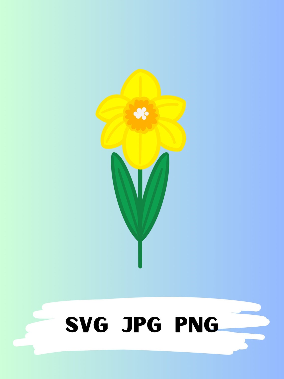 Daffodil SVG File/ JPEG/ PNG - Etsy