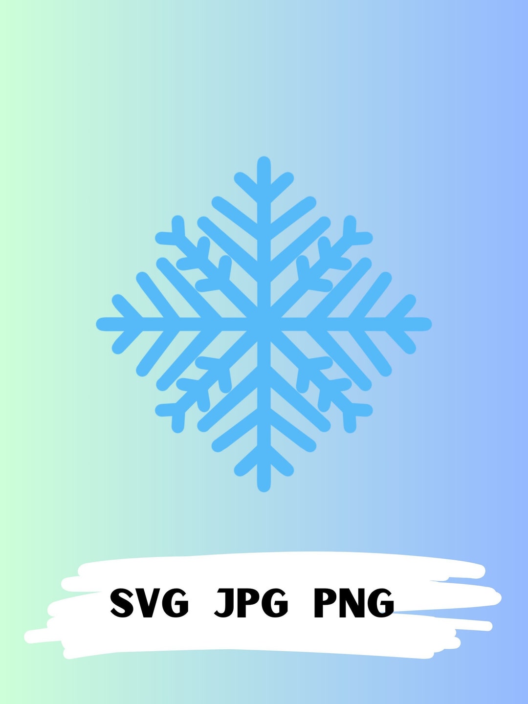 Snowflake SVG File/ JPEG/ PNG - Etsy