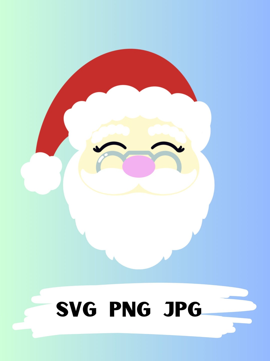 Santa SVG File/ JPEG/ PNG - Etsy