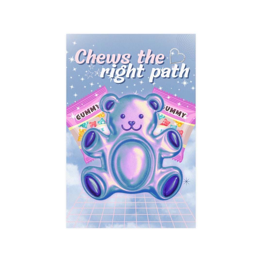 Cute Gummy Bear Posters - Etsy