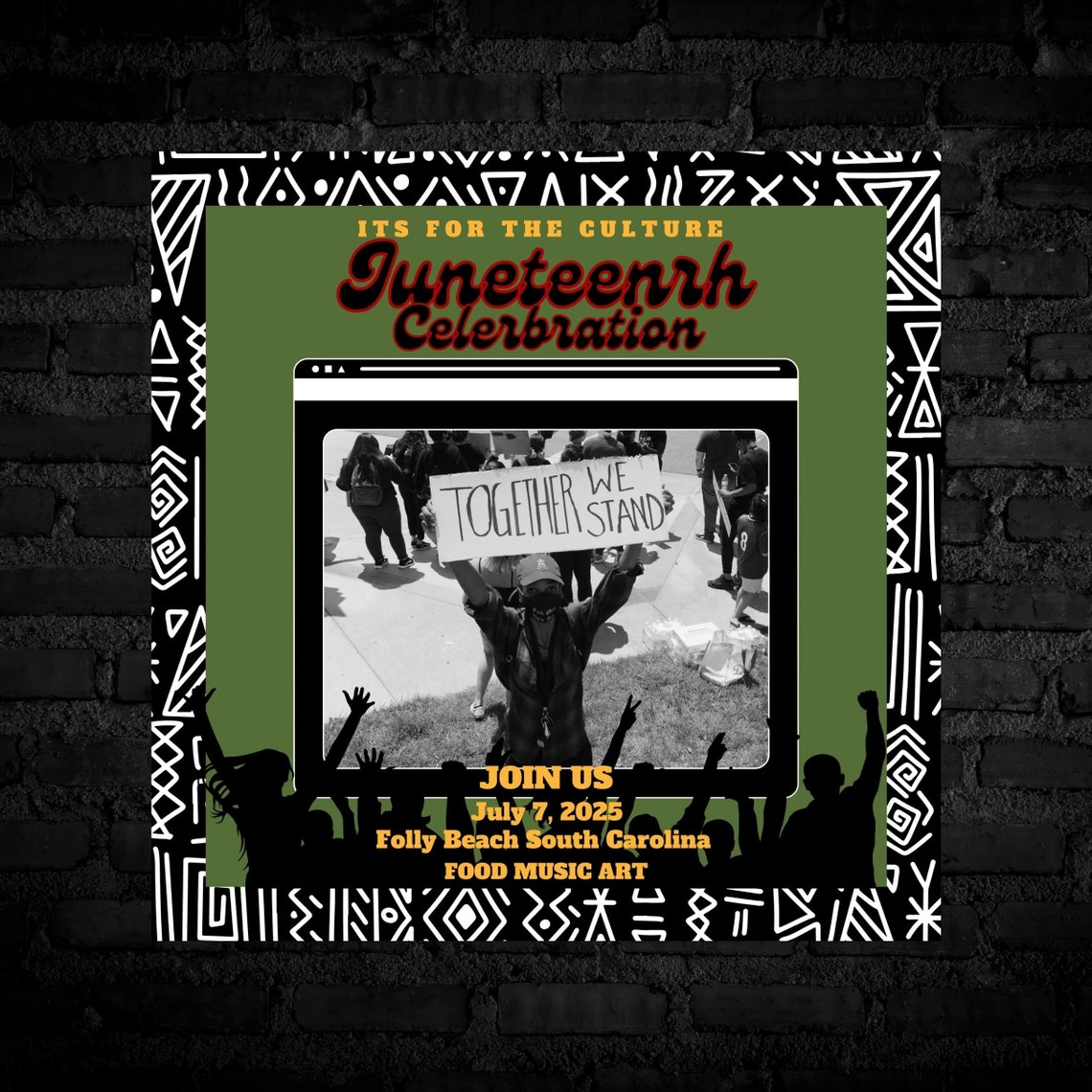 Juneteenth Flyer - Juneteenth Editable Text Invitation Template ...