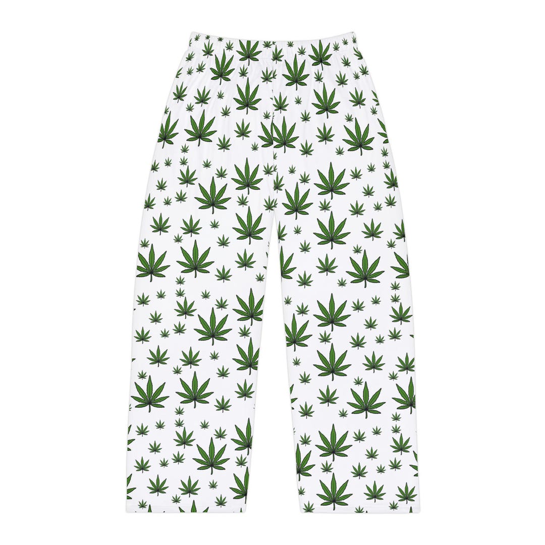 Relaxed Vibe Men's Pajama Pants Cozy Cannabis Leaf Lounge Wear ...