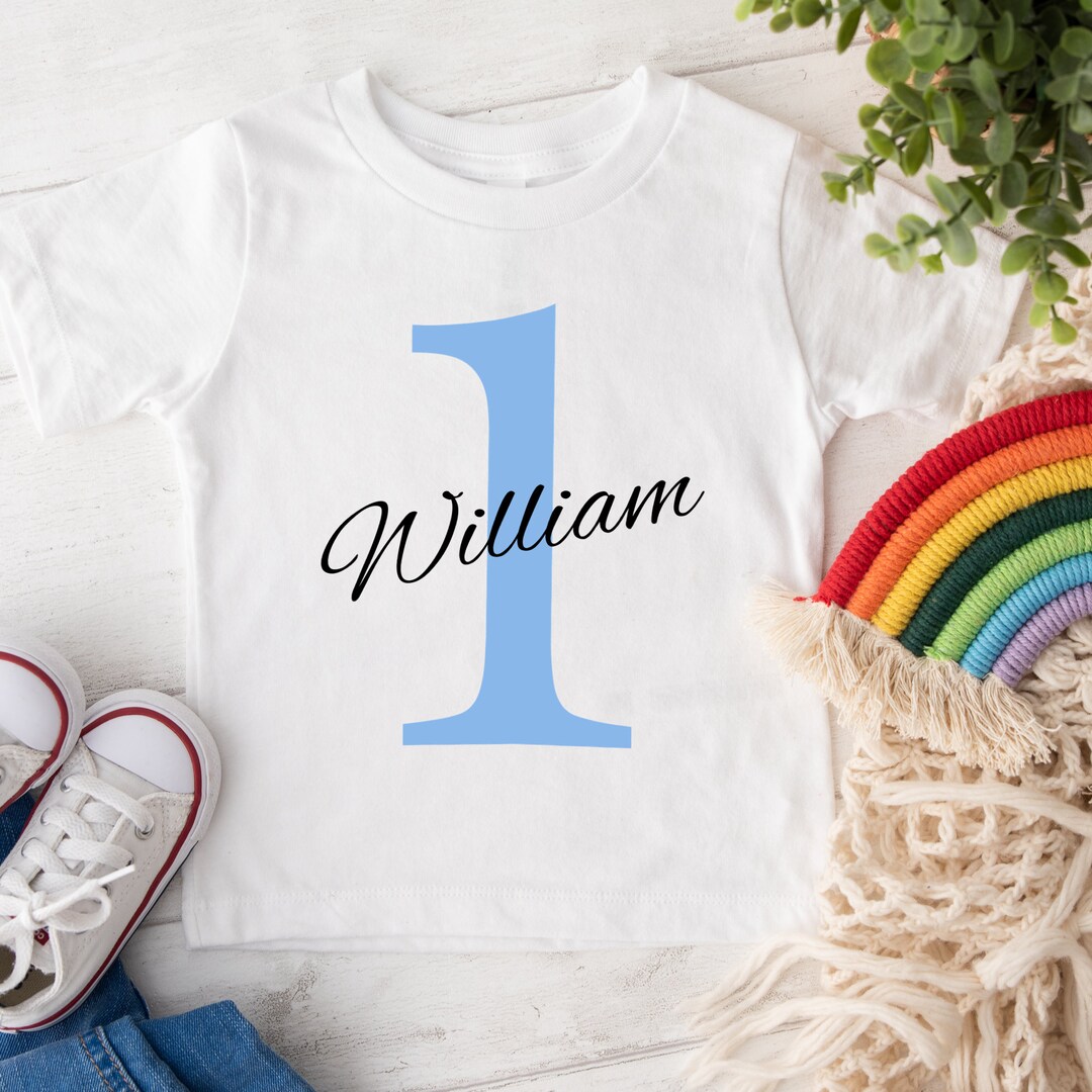 1st Birthday Shirt, Custom Birthday Tshirt, First Birthday Boy Shirt ...