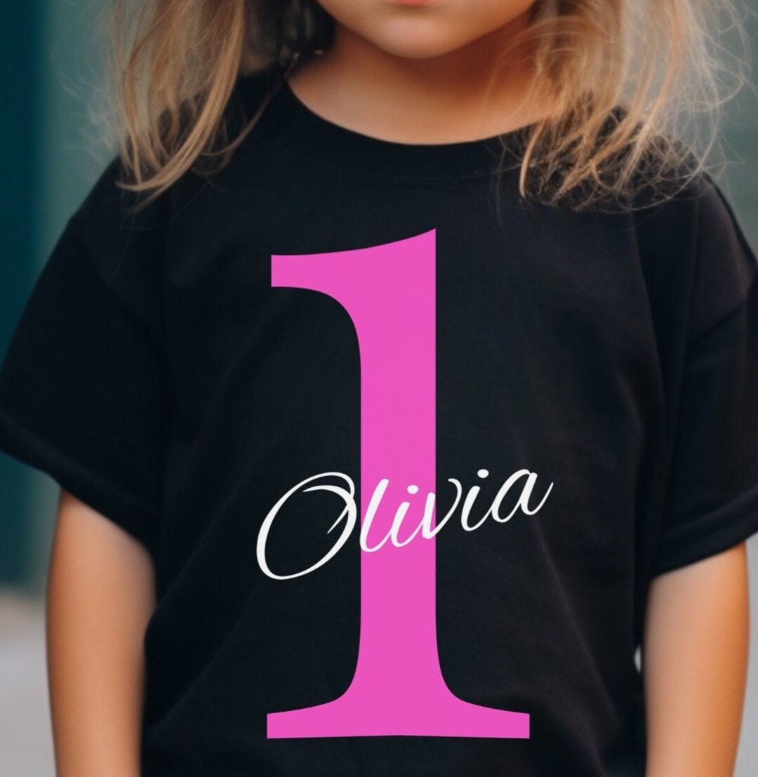 1st Birthday Shirt, Custom Birthday Tshirt, First Birthday Girl Shirt ...