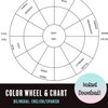 Printable Bilingual Blank Color Wheel Worksheet Instant Download - Etsy