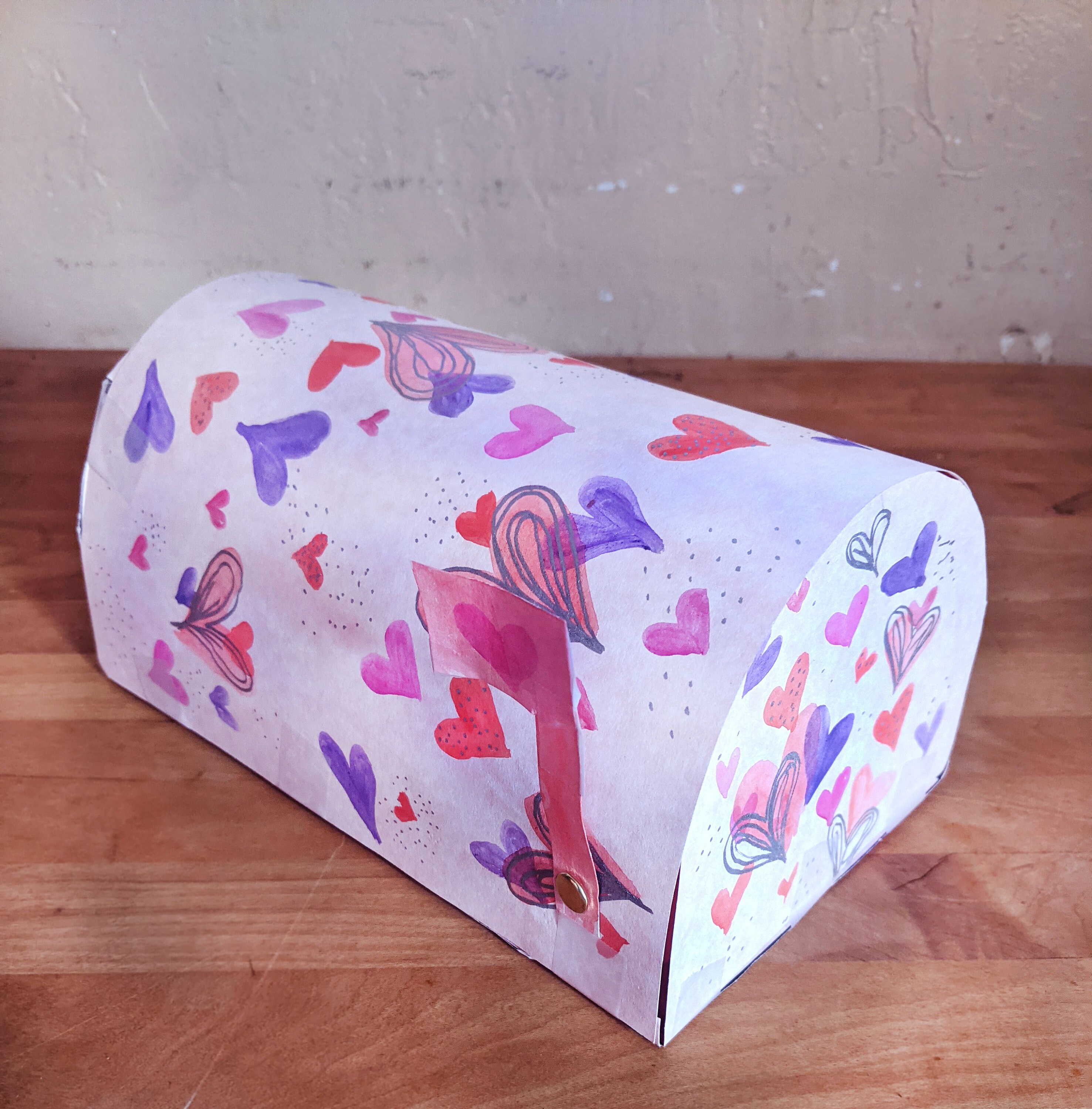 Printable Paper Valentine Mailbox Template Instant Download - Etsy