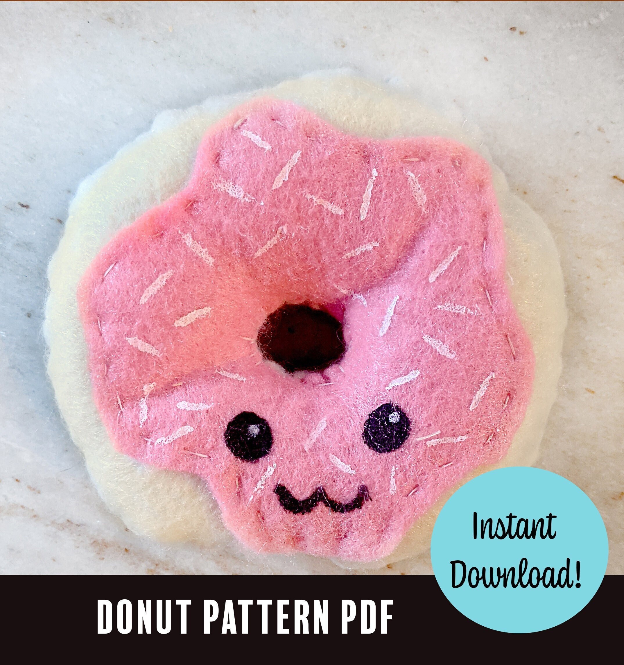 Printable Donut Plush PDF Pattern Instant Download - Etsy