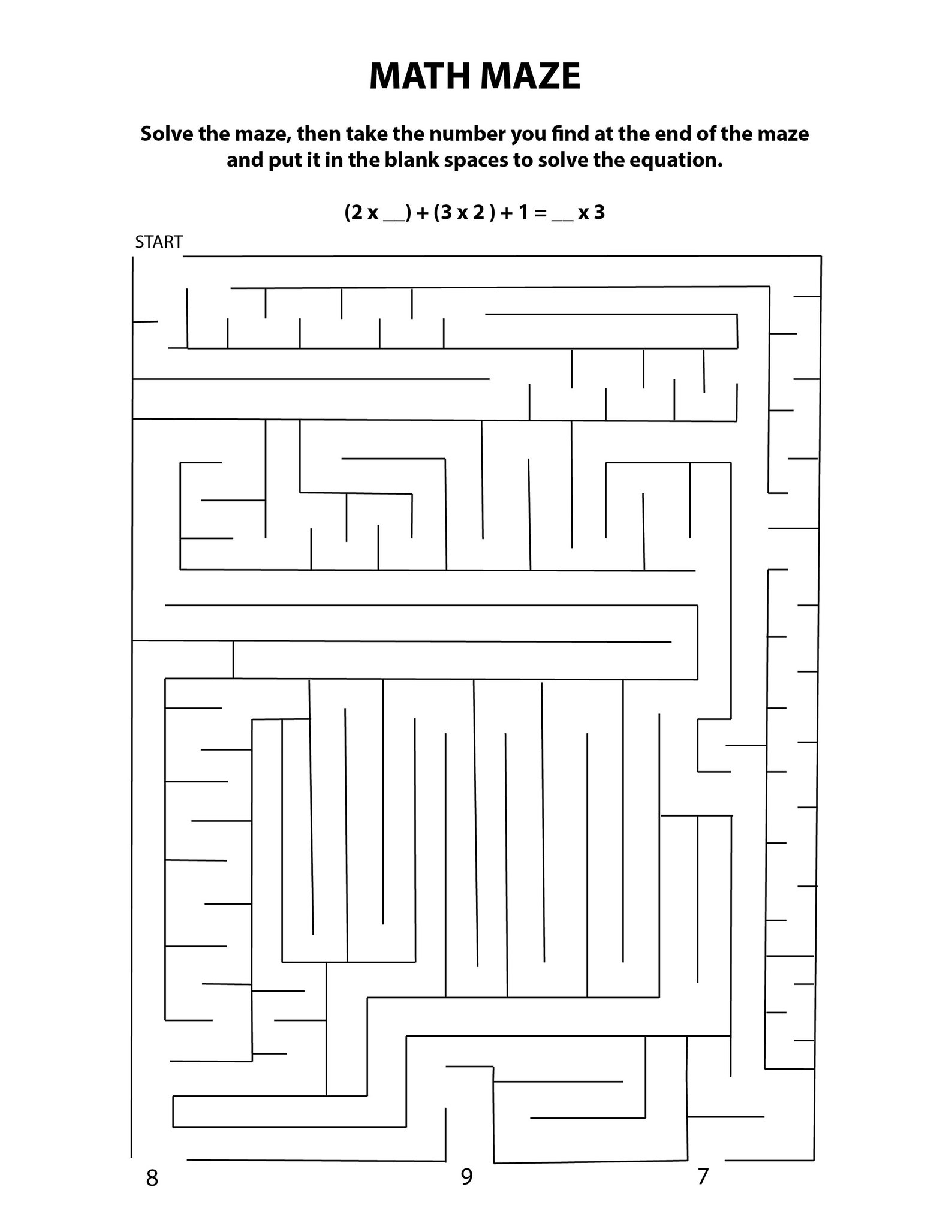 Printable Worksheets- Math Maze Bundle- Academic Resource - Etsy