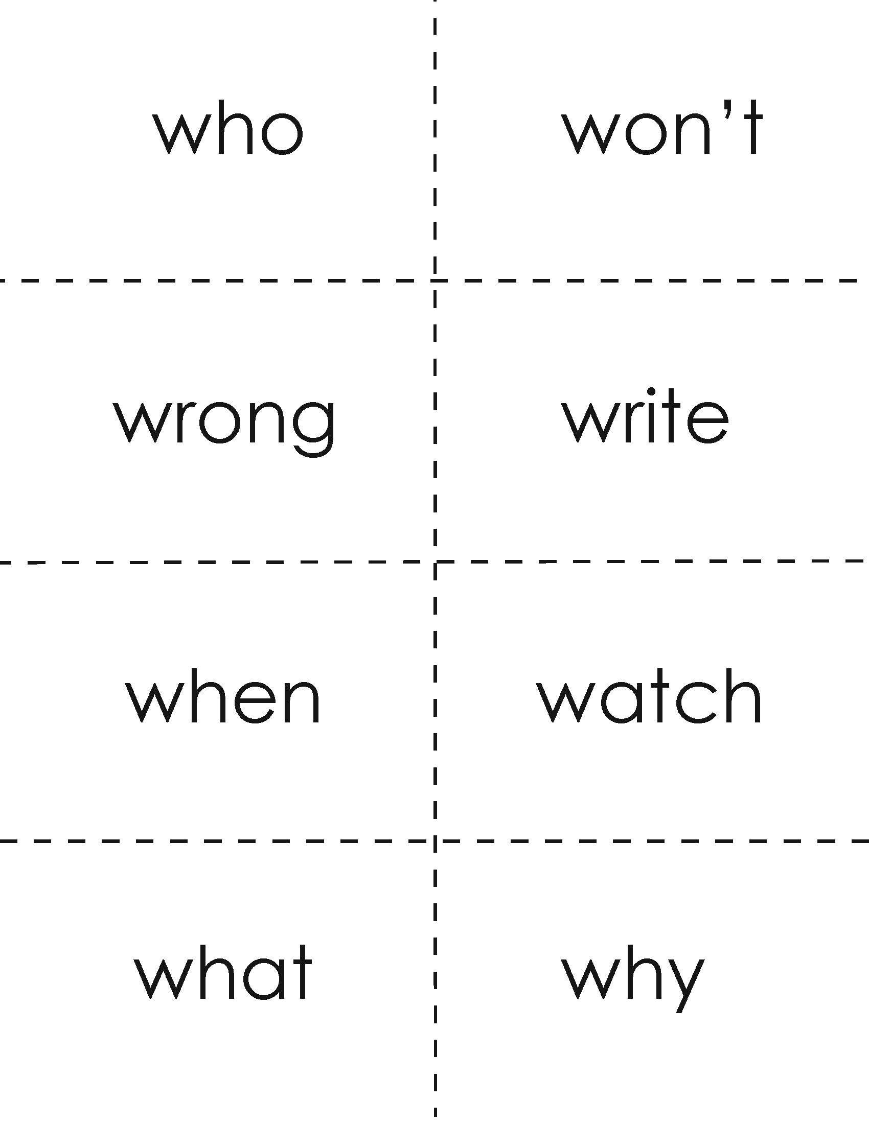 Printable Sight-word Flashcards Set of 96 Words Homeschool Resource - Etsy