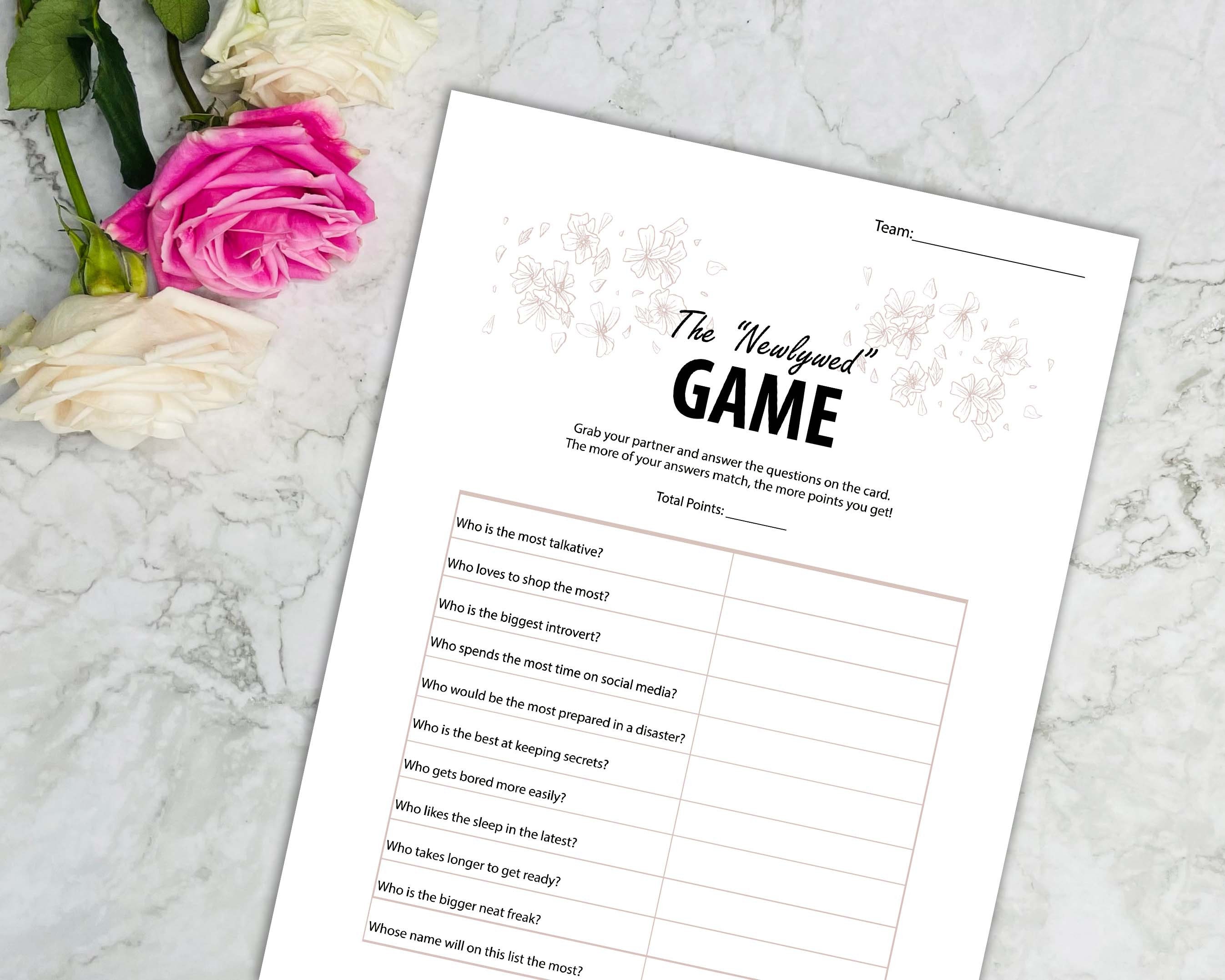 Printable Party Games Set of 4 Bachelorette Instant Download - Etsy