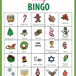 Printable Multicultural Holiday Bingo Instant Download - Etsy
