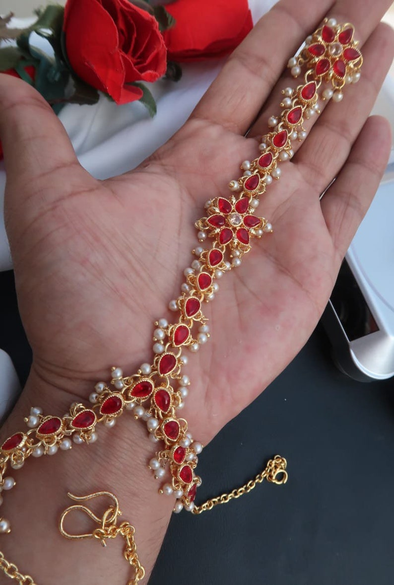 Single Piece Hand Panja Hand Harness /indian Pakistani Shaadi | Etsy