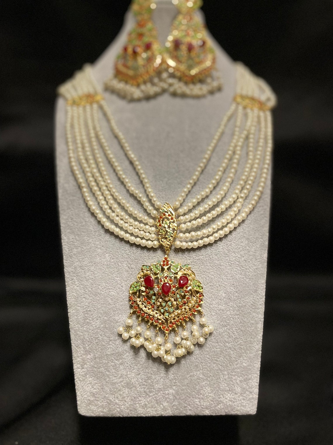 Universal Nauratan Navratan Mala Set/ Indian Pakistani Shaadi - Etsy