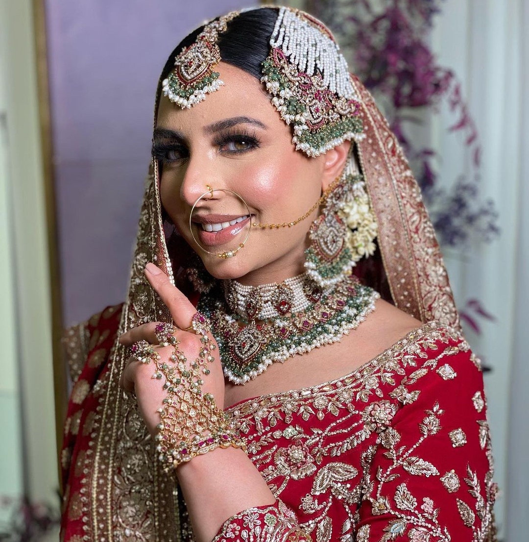 Designer Bridal Heavy Complete Set / Indian Pakistani Bridal Shaadi ...