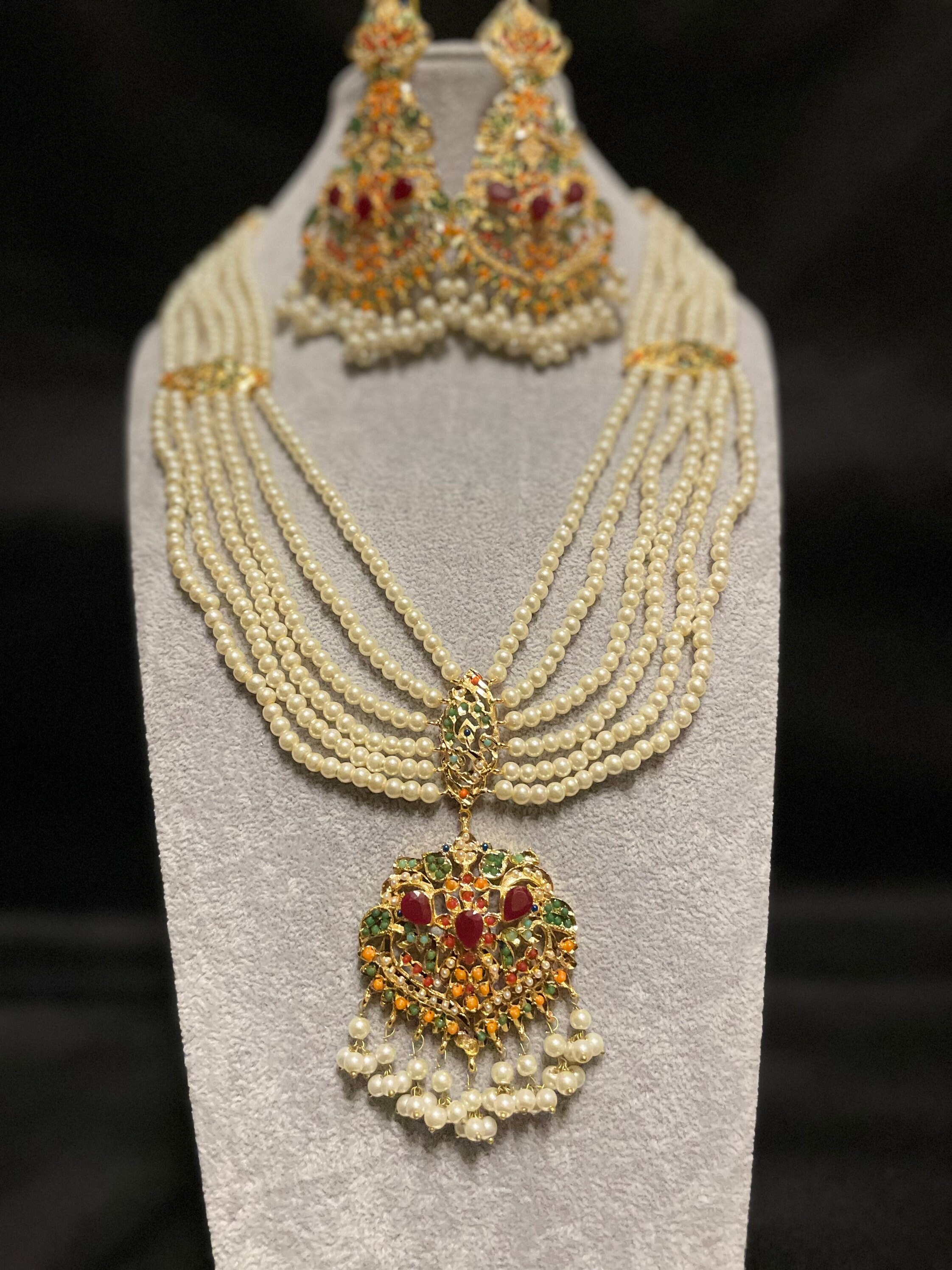 Universal Nauratan Navratan Mala Set/ Indian Pakistani Shaadi - Etsy