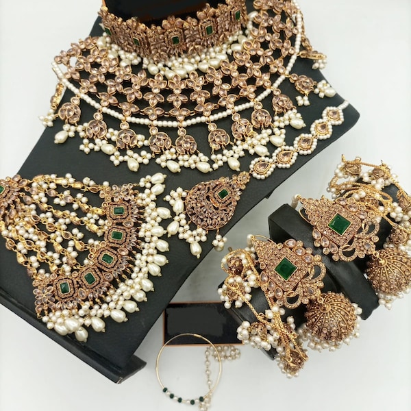 Pakistani Bridal Jewelry Set - Etsy