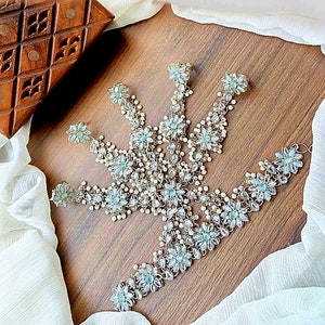 Single Polki Kundan Hand Harness Hath Panja / Indian Pakistani Shaadi ...