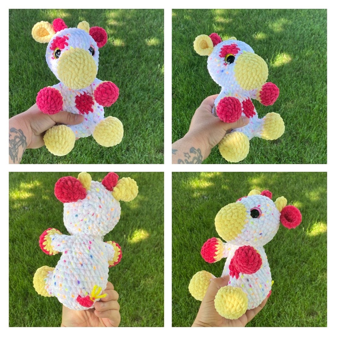 Strawberry Lemonade Crochet Cow - Etsy